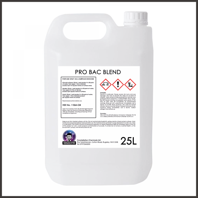 PRO BAC BLEND BAC 50 / DDAC 50 Biocide | COPR Approved